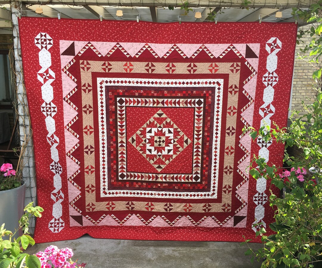 A PRARIE GATHERING Handmade Patchwork Quilt Size 88 100 225255 Cm - Etsy