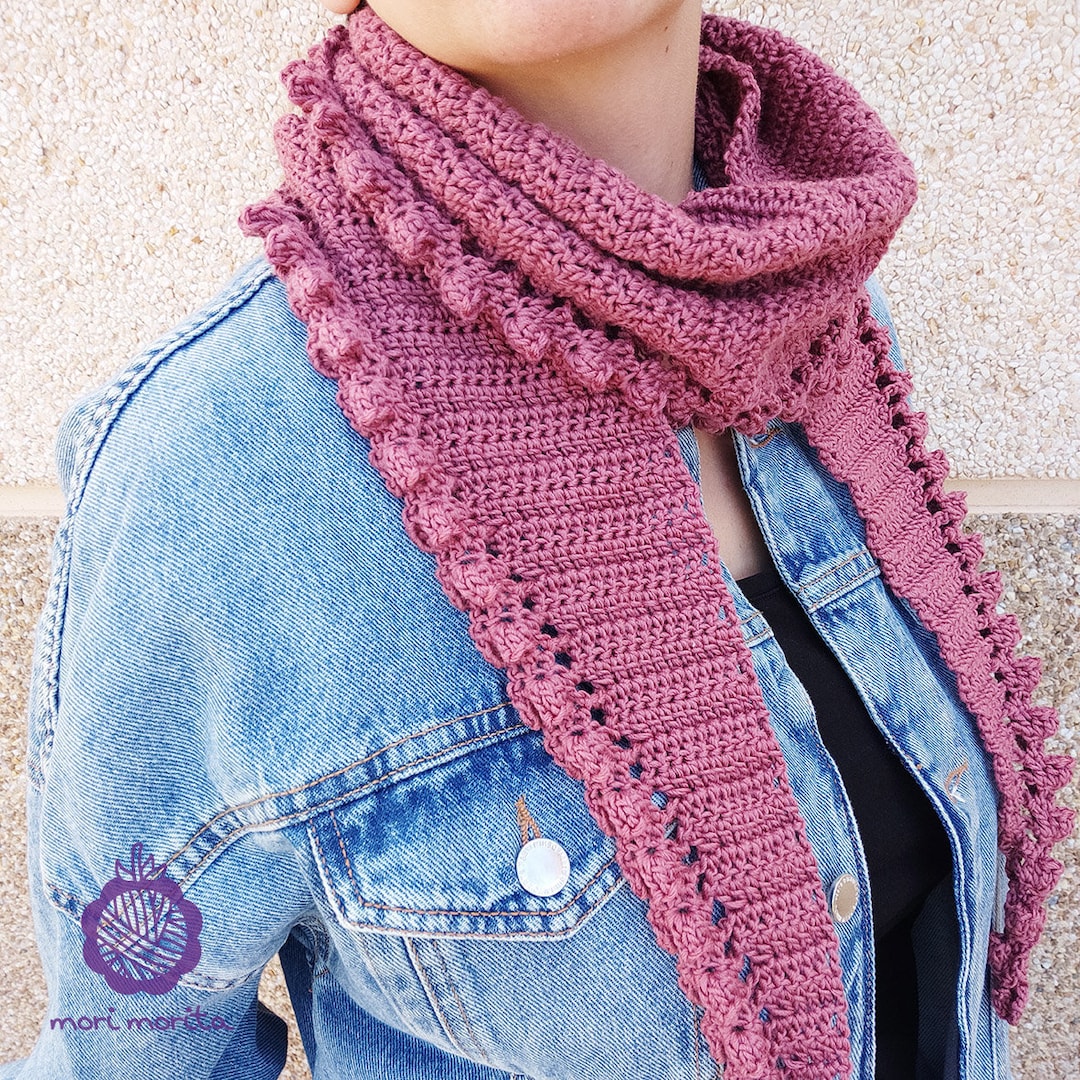 Crochet Pattern in Spanish, PDF Crochet Pattern, Pop Shawl, Scarf - Etsy