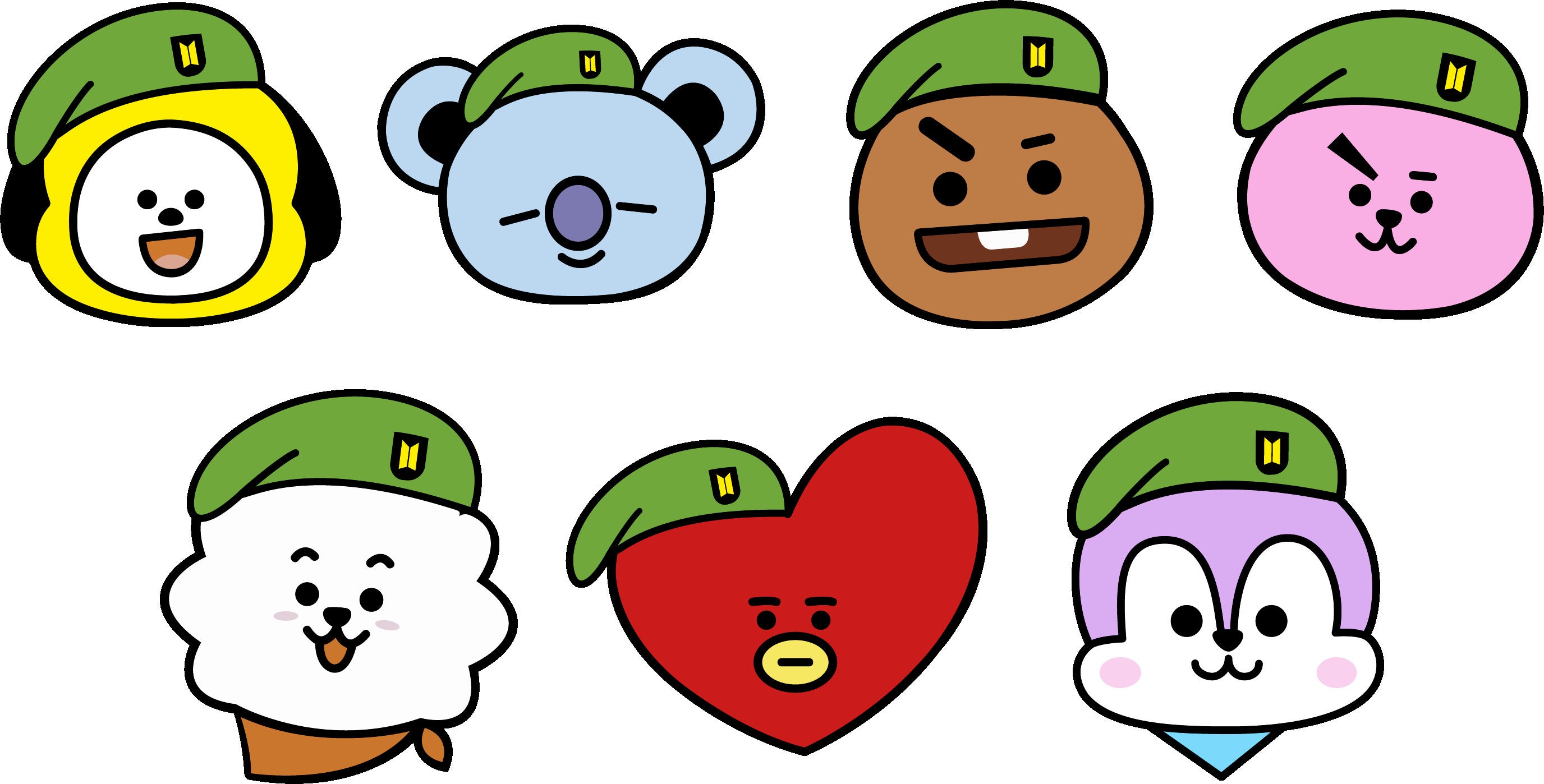 BT21 Military Shirt Bts Kpop Bts Army Bangtan Bts Merch Bts Subtle ...