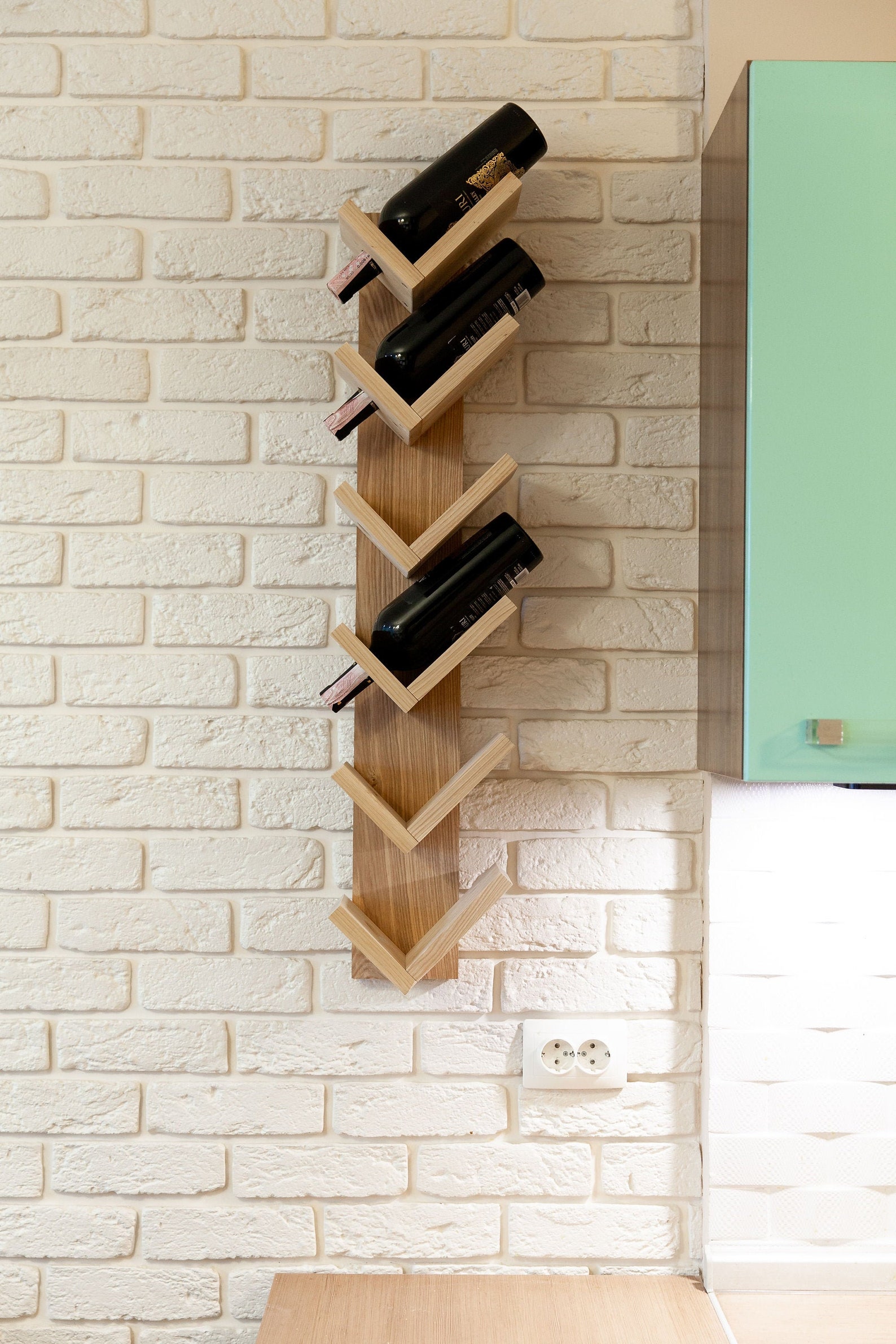 Wood Wine Rack Wine Bottle Holder Personalized Gift Wood - Etsy