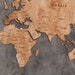 World Travel Map Wooden World Map Wood Map Wall Art Decor - Etsy