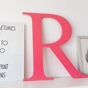 Wood Monogram Letter Custom Monogram Sign Choose Your Font - Etsy