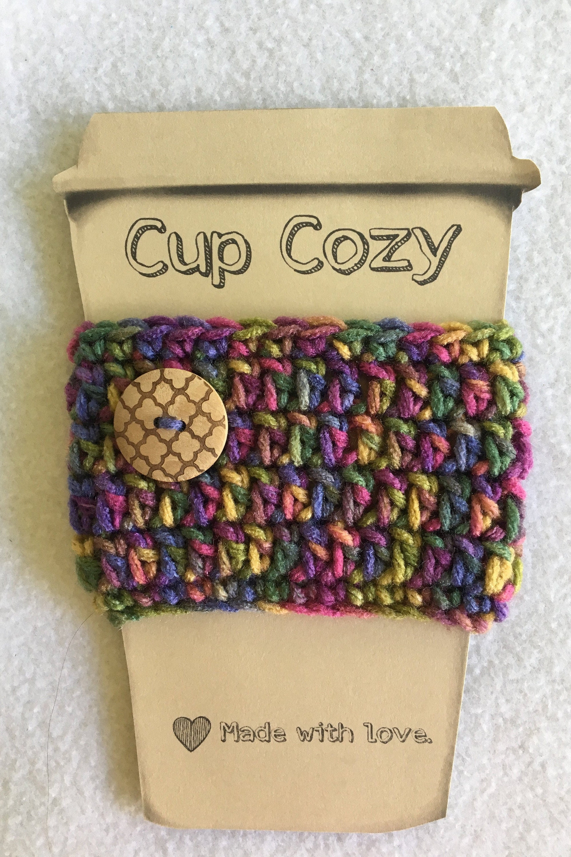 Crocheted Cup Cozy Reusable Coffee Cozy Appreciation Gift | Etsy