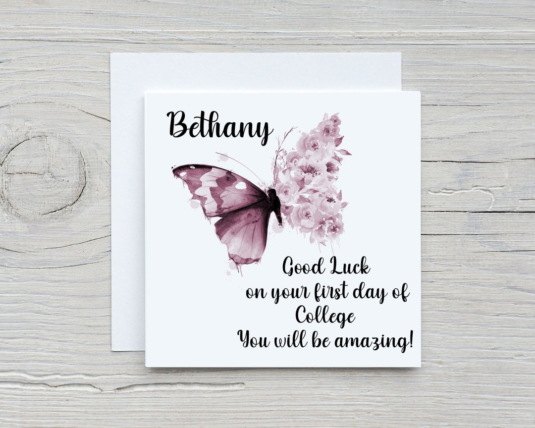 First Day at Secondary School Card | First Day at College Card for ...