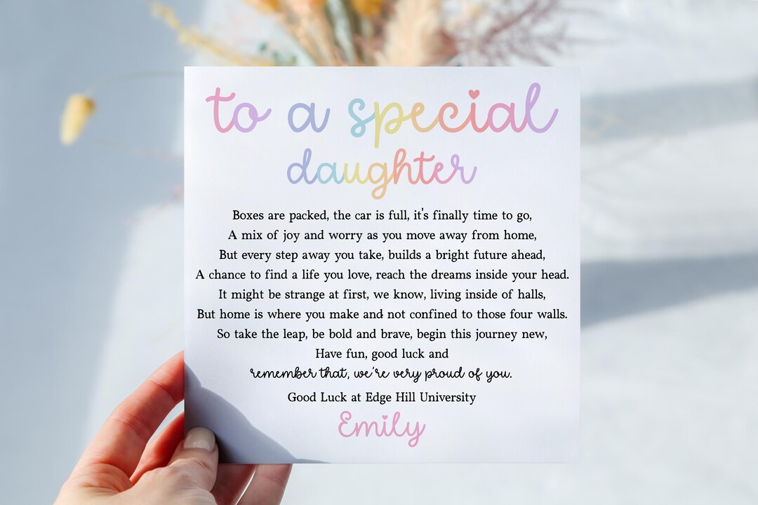 Personalised off to University Card - Good Luck at University Card ...