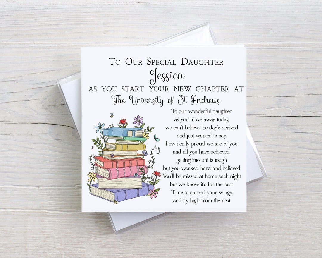 Personalised off to University Card | Good Luck at University Card ...