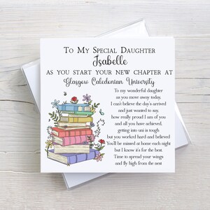 Personalised off to University Card | Good Luck at University Card ...