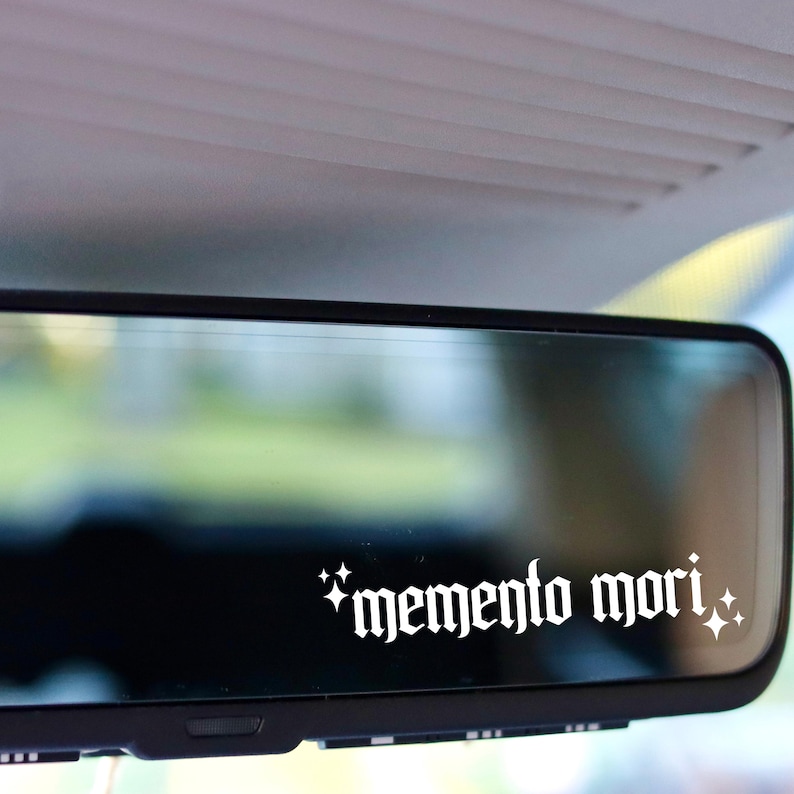 Memento Mori Vinyl Sticker, Gothic Decal, Latin Quote Sticker for ...