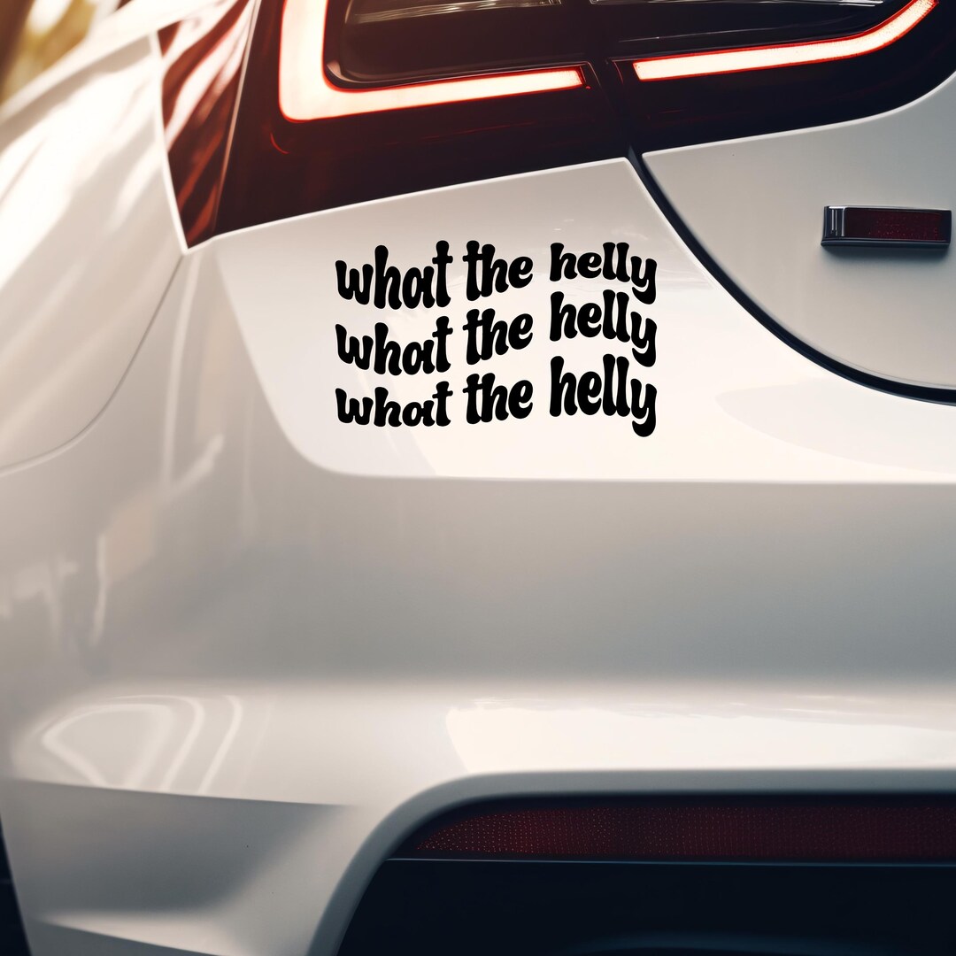 What the Helly Vinyl Decal, What the Hell, Wthelly, Music Decal, Trendy ...