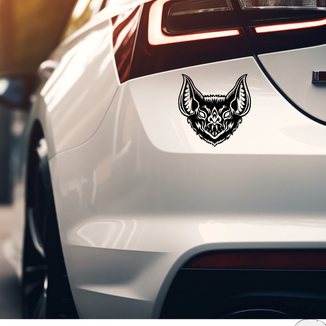 Bat Car Decal, Vinyl Car Decal, Spooky Decal, Spooky Car Accessories ...