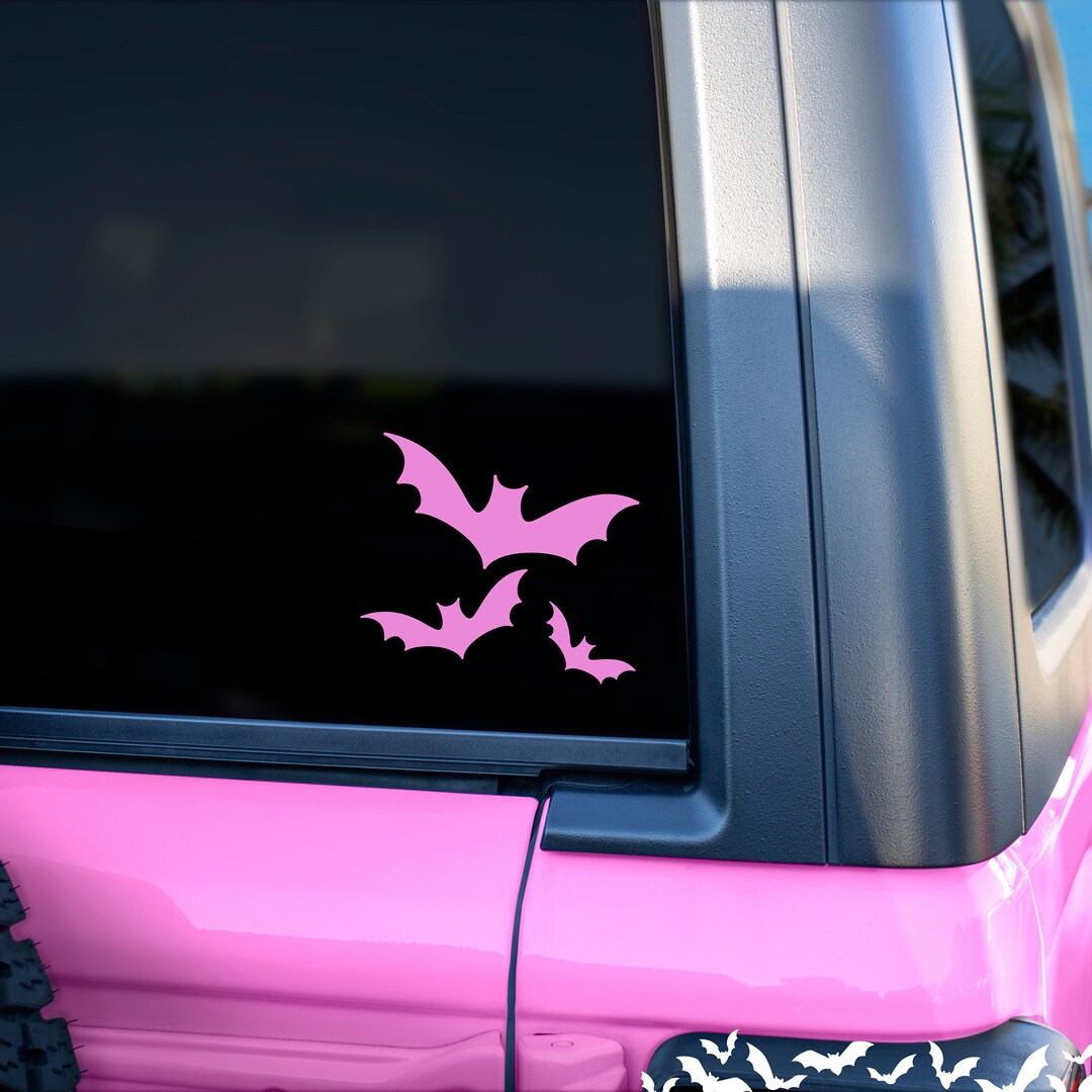 Bat Car Decal, Spooky Car Decal, Trendy Decal, Spooky Car Accessories ...