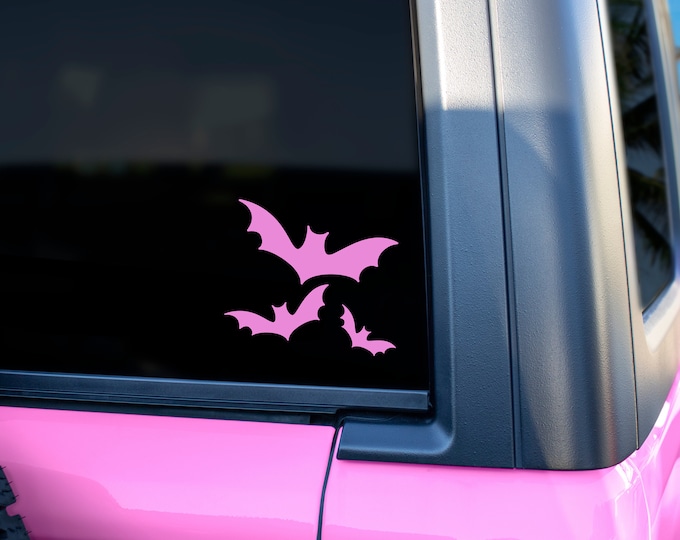 BATTY SKELETON | Spooky Vinyl Bumper Decal | Gothic Car Accessories ...