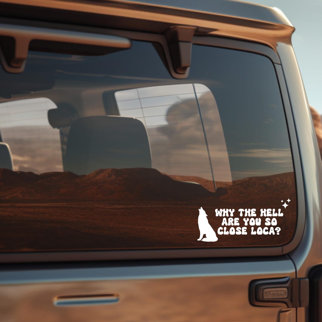 Twilight Inspired Vinyl Decal | “why the Hell Are You Honking, Loca ...