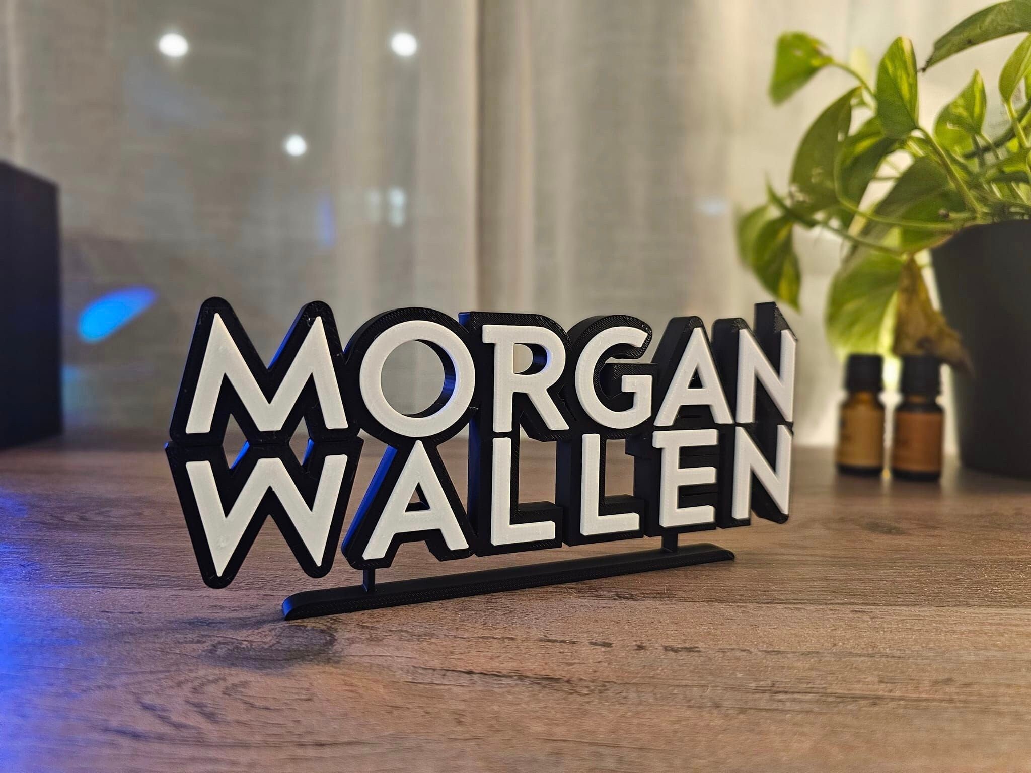 Morgan Wallen Logo Decoration - 3D Printed - Etsy