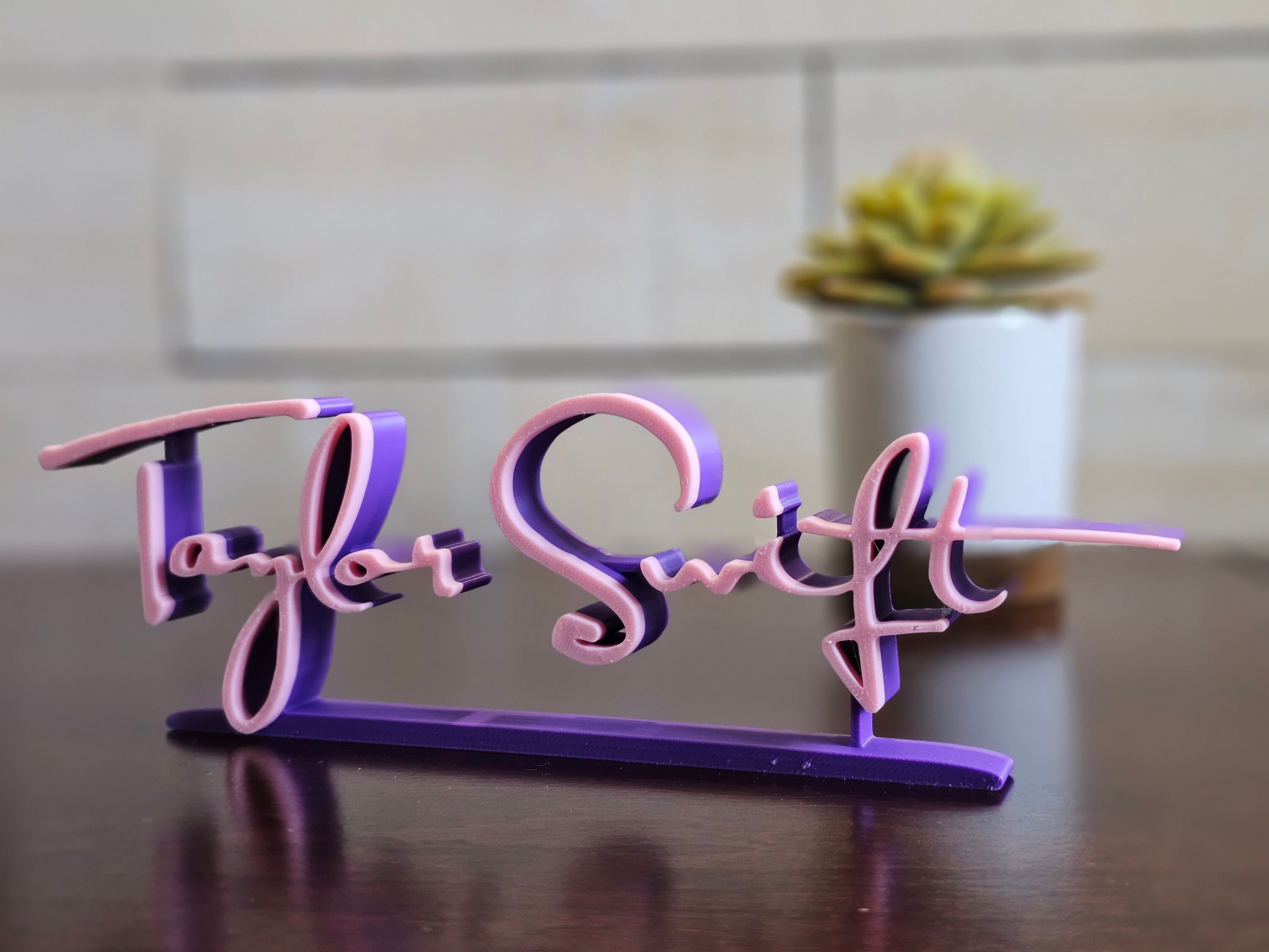 Taylor Swift Signature (two-tone) - 3D Printed - Etsy