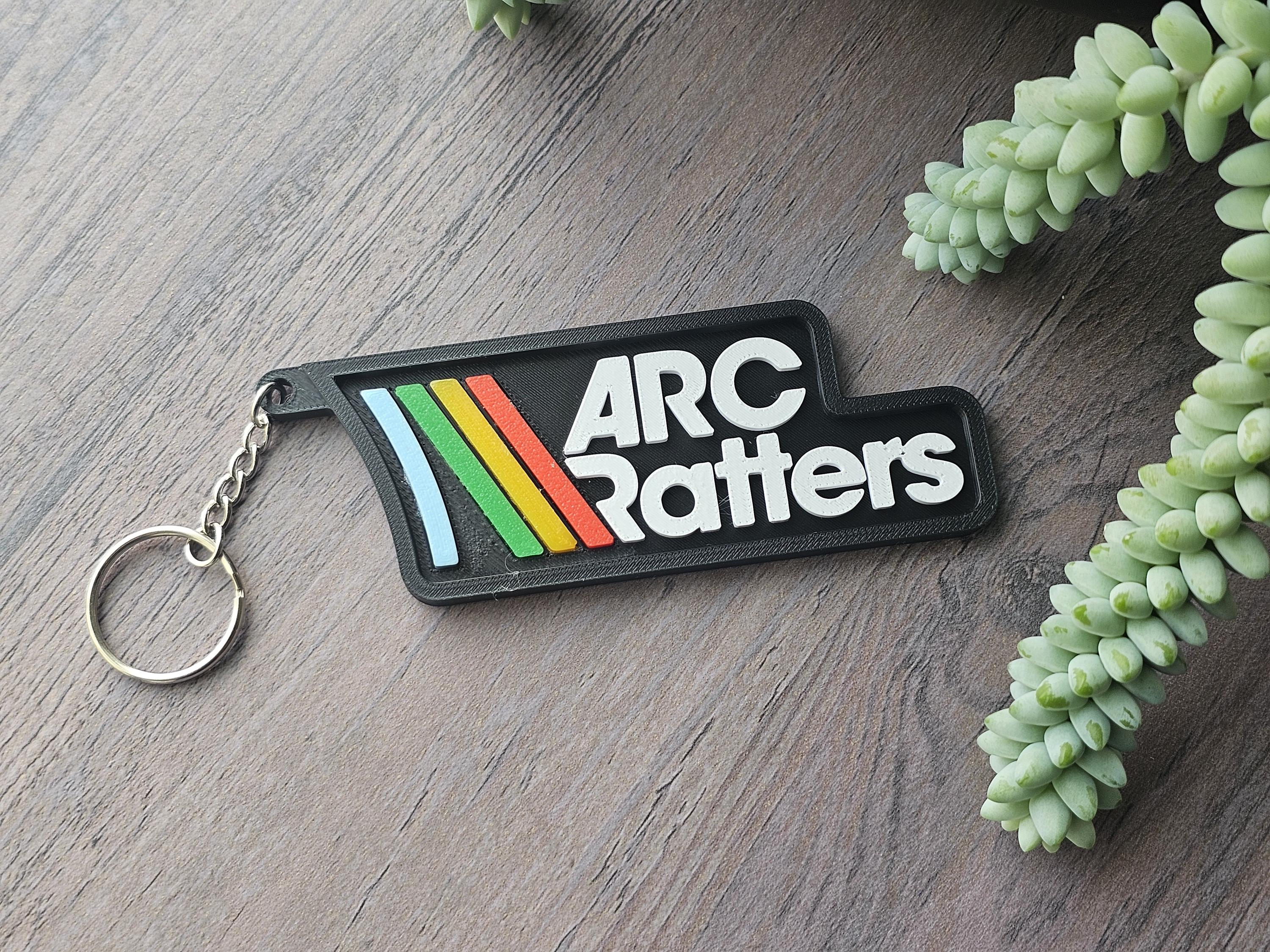ARC Raiders Inspired Keychain • Retro Rainbow 3D Printed - Etsy