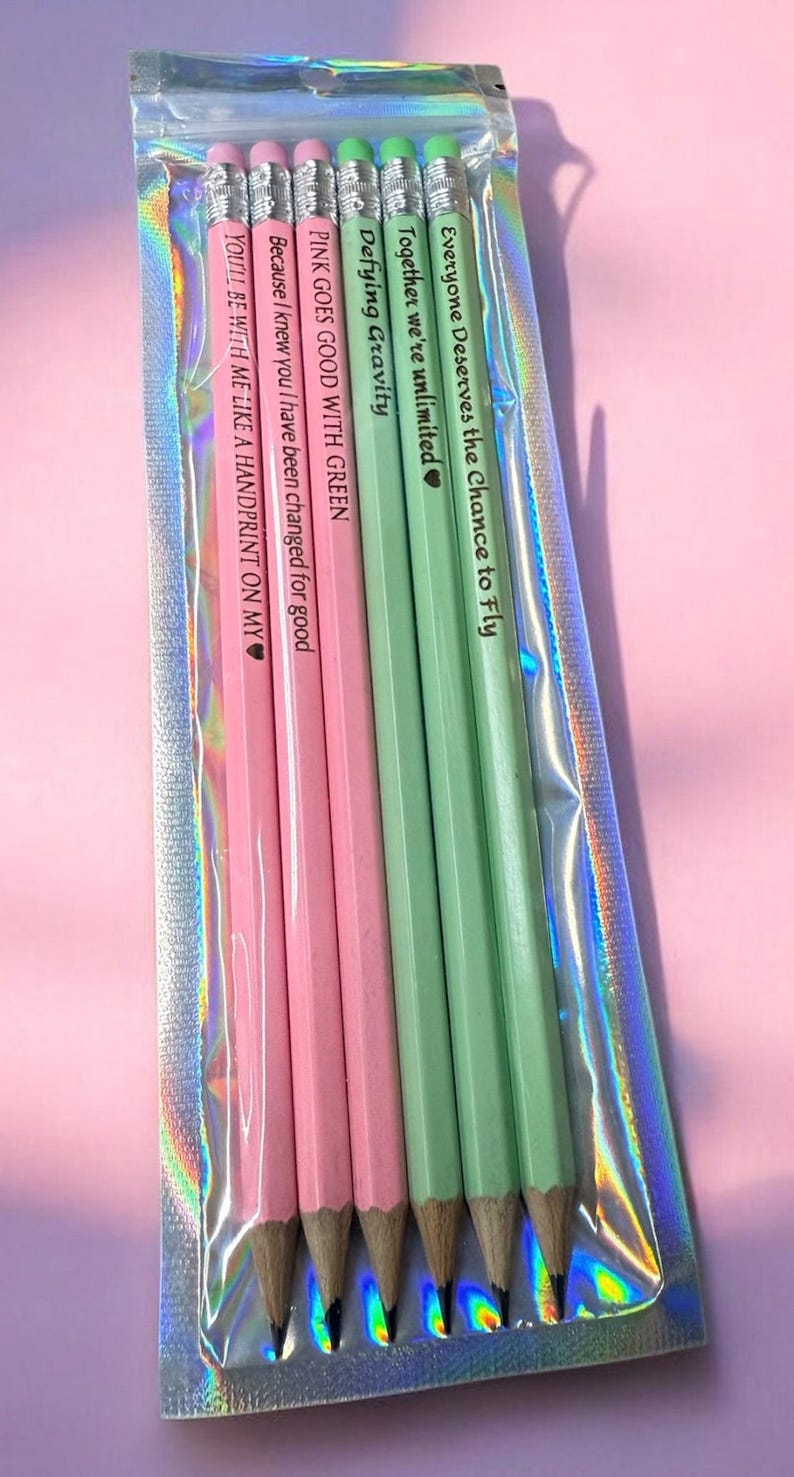 Wicked Inspired Pencils, Set of 6 - Etsy