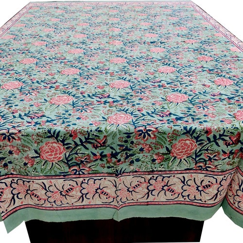 Block Print Table Covertable Cloths Dinning Table - Etsy