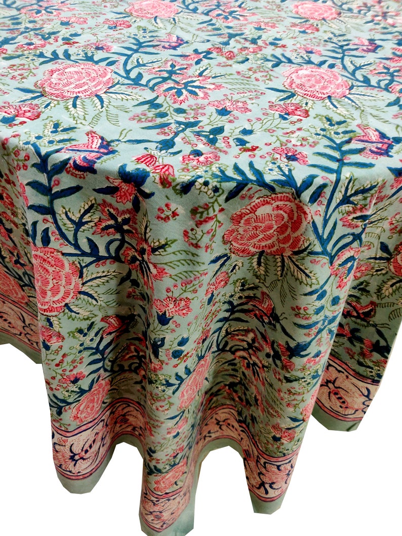 Block Print Table Cover Table Cloths Dinning Table Cover - Etsy