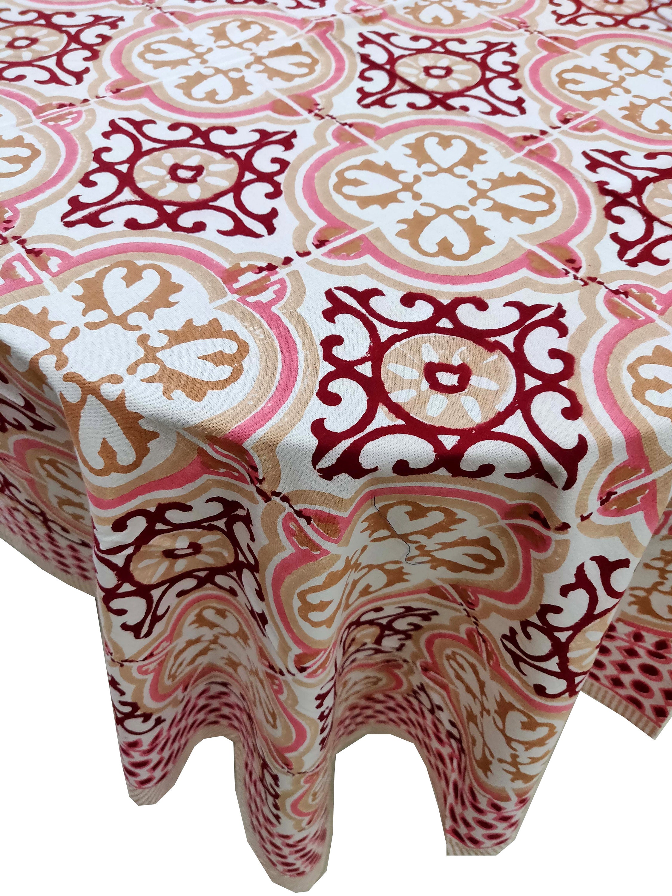 Block Print Table Covertable Cloths Dinning Table | Etsy