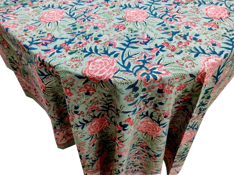 Block Print Table Cover Table Cloths Dinning Table Cover - Etsy