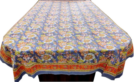 Block Print Table Covertable Cloths Dinning Table | Etsy