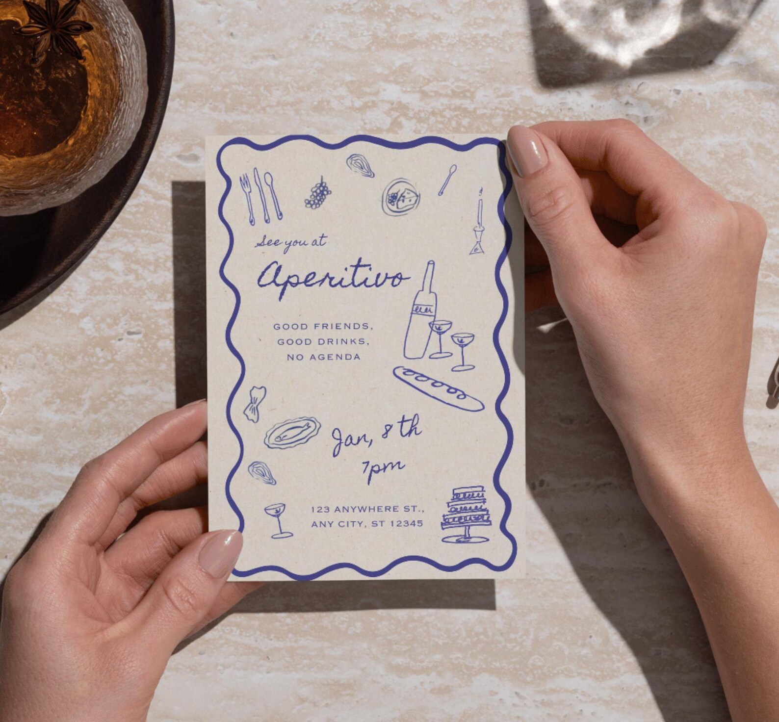 Aperitivo Invite | Dinner Party Invite | Cocktail Party | INSTANT ...