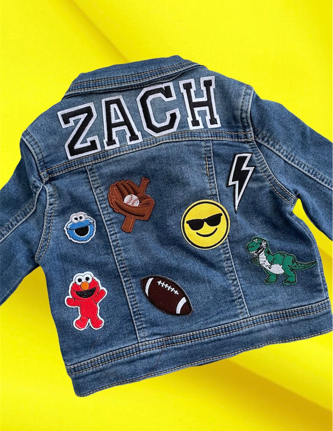 Custom Kids Denim Jacket With Patches Boys Denim Jacket I Jean Jacket ...