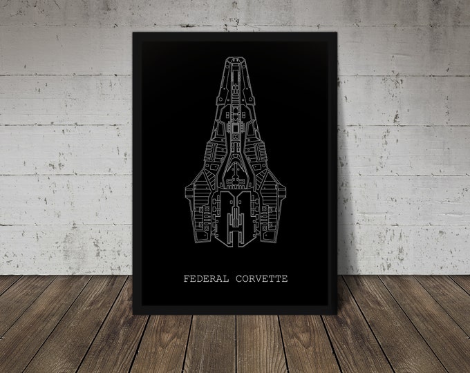 Elite Retro - Federal Corvette Fan Art Poster - Etsy UK