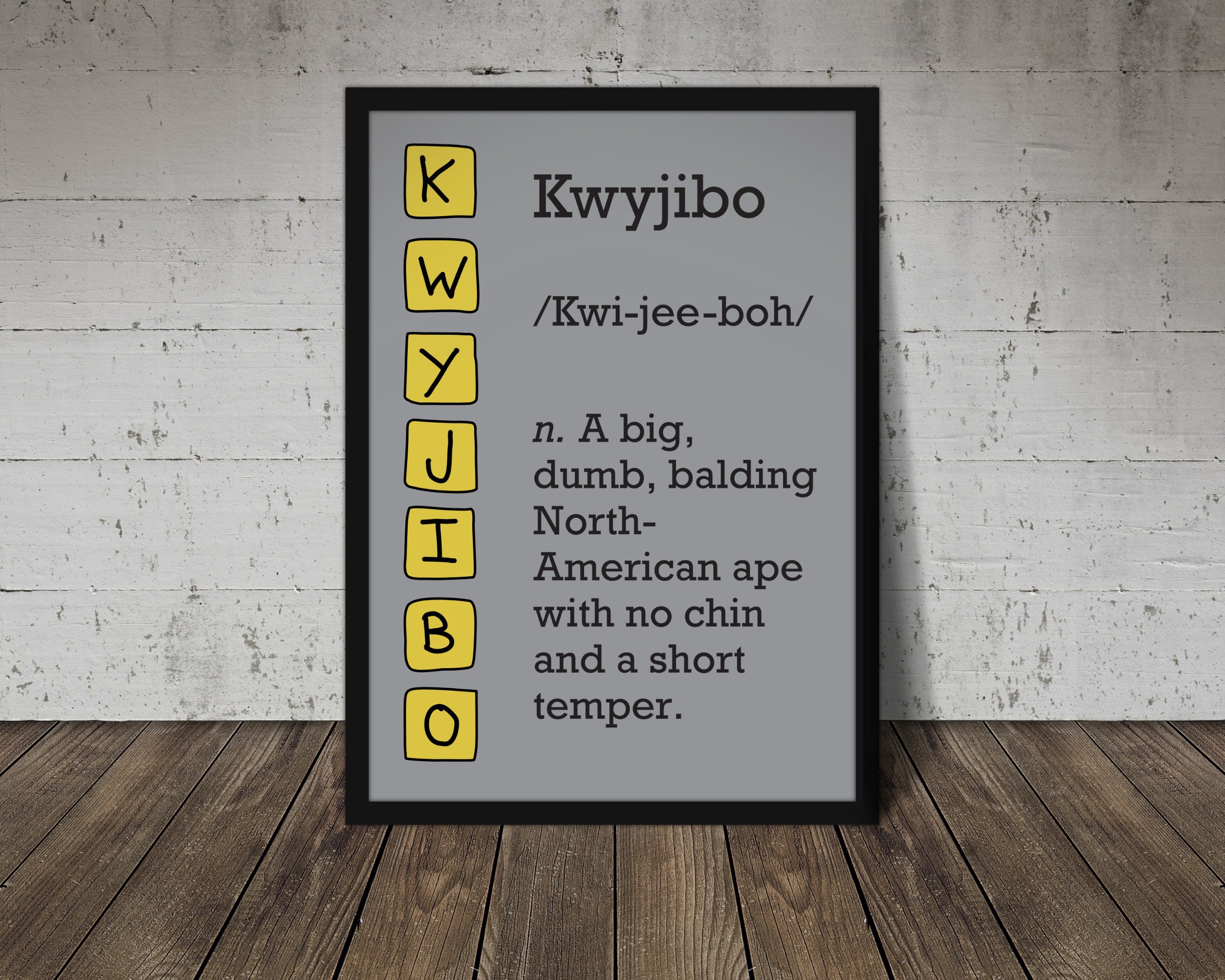 Kwyjibo Posterdruck - Etsy.de