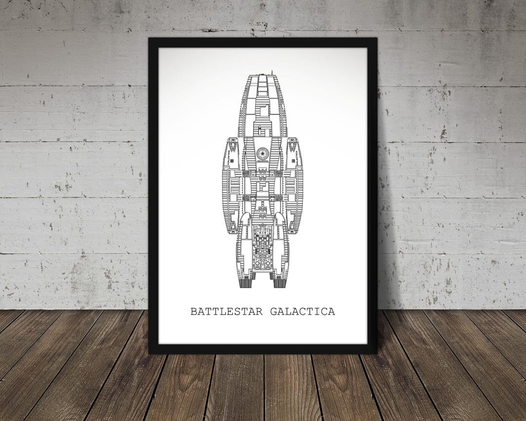 Battlestar Galactica - Fan Art Poster Print - Gifts for Him or Her ...