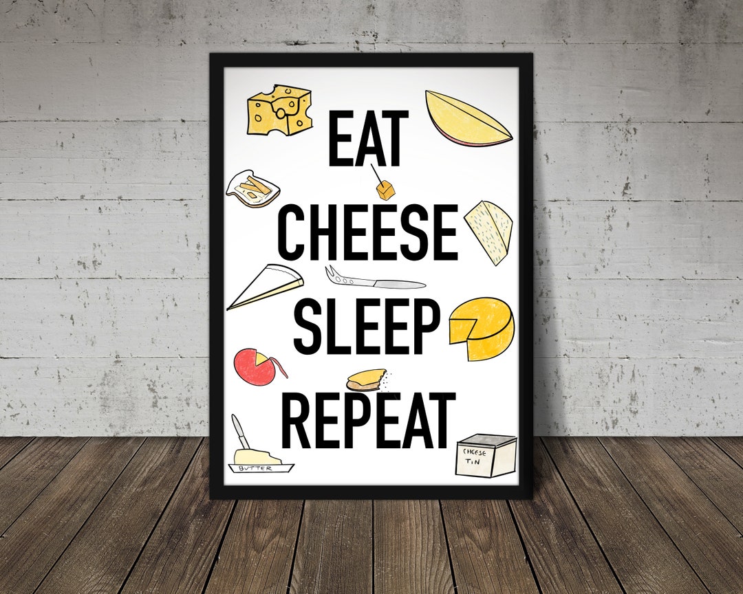 Cheesy Cheese Poster Print - Etsy