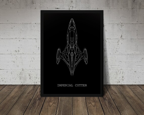 Elite Retro Imperial Cutter Fan Art Poster - Etsy