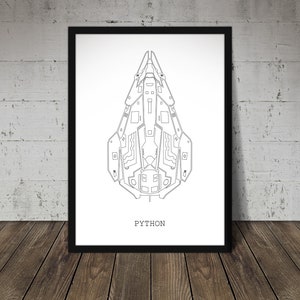 Elite Retro Python Fan Art Poster - Etsy UK