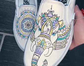 Hand painted vans | Etsy