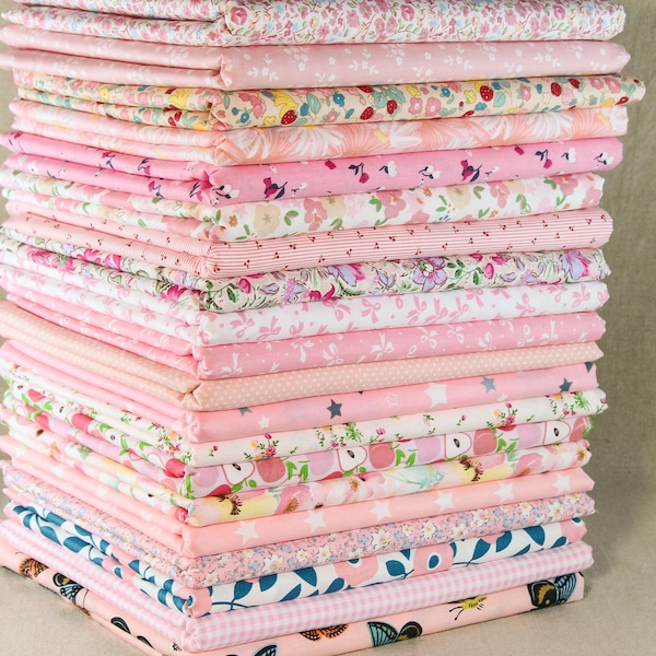 Pink Quilting Fabric - Etsy