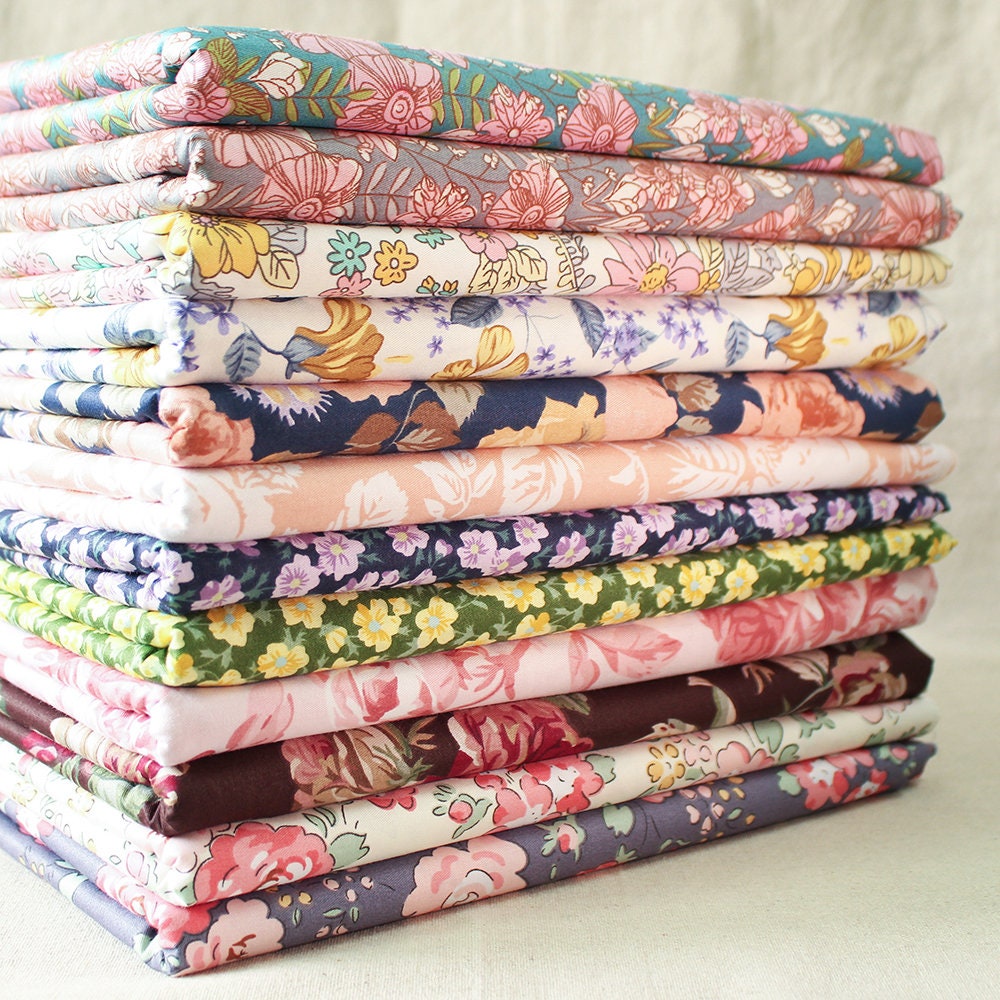 Option Floral Flower Cotton Fabric,fabric Quilt,fabric Squares,precut ...