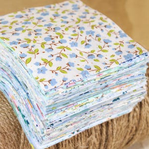 100 Flower Floral Fabric,printed Fabric,quilting Cotton Fabric,charm ...