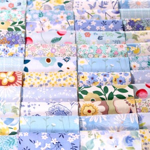100 Mix Blue Cotton Fabric,quilting Fabric,charm Precut 4" Squares ...