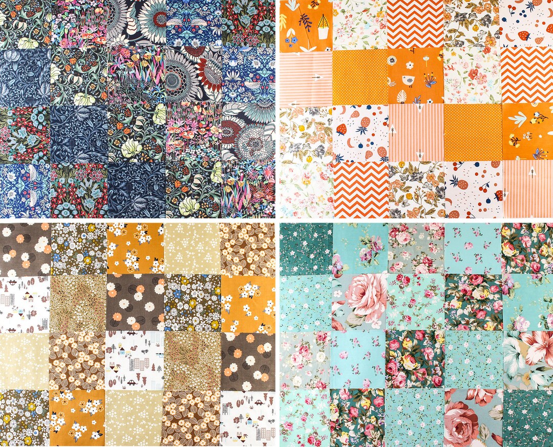 Charm Pack Fabric,precuts Quilt Fabric,fabric Squares Bundle,cotton ...
