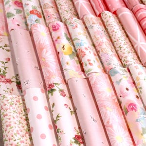 52 Beauty Sewing Pink Cotton Fabric,quilting Fabric,pre Cut 5" Charm ...