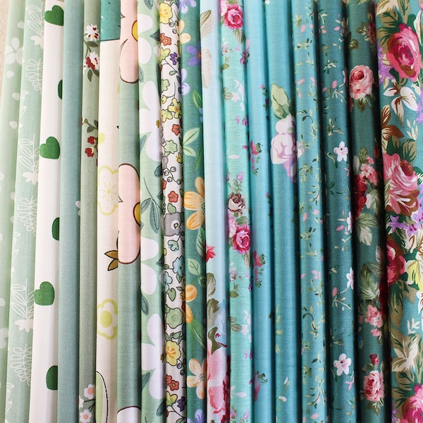 Teal Quilt Fabric - Etsy