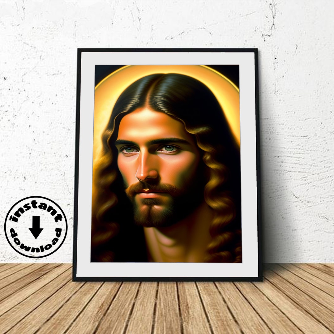 Jesus Art, Jesus Print, Jesus Portrait, Jesus Christ Poster, Christ ...