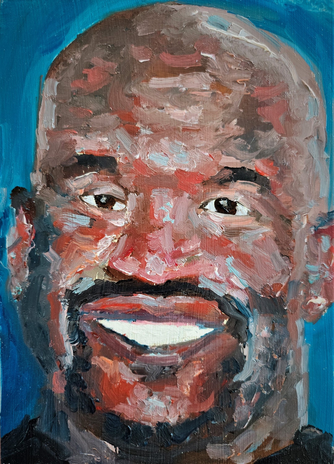 Shaquille O'neal Original 5 X 7 Oil Painting Unframed - Etsy