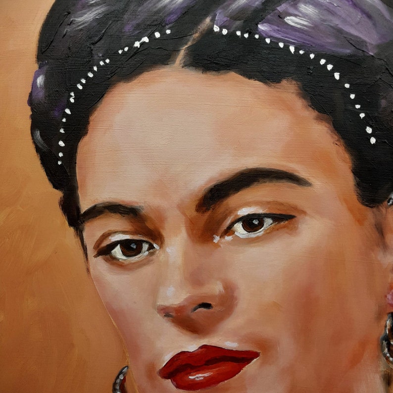 Frida Original Oil Painting 18 1/2 X 22 1/2 Inches Framed - Etsy