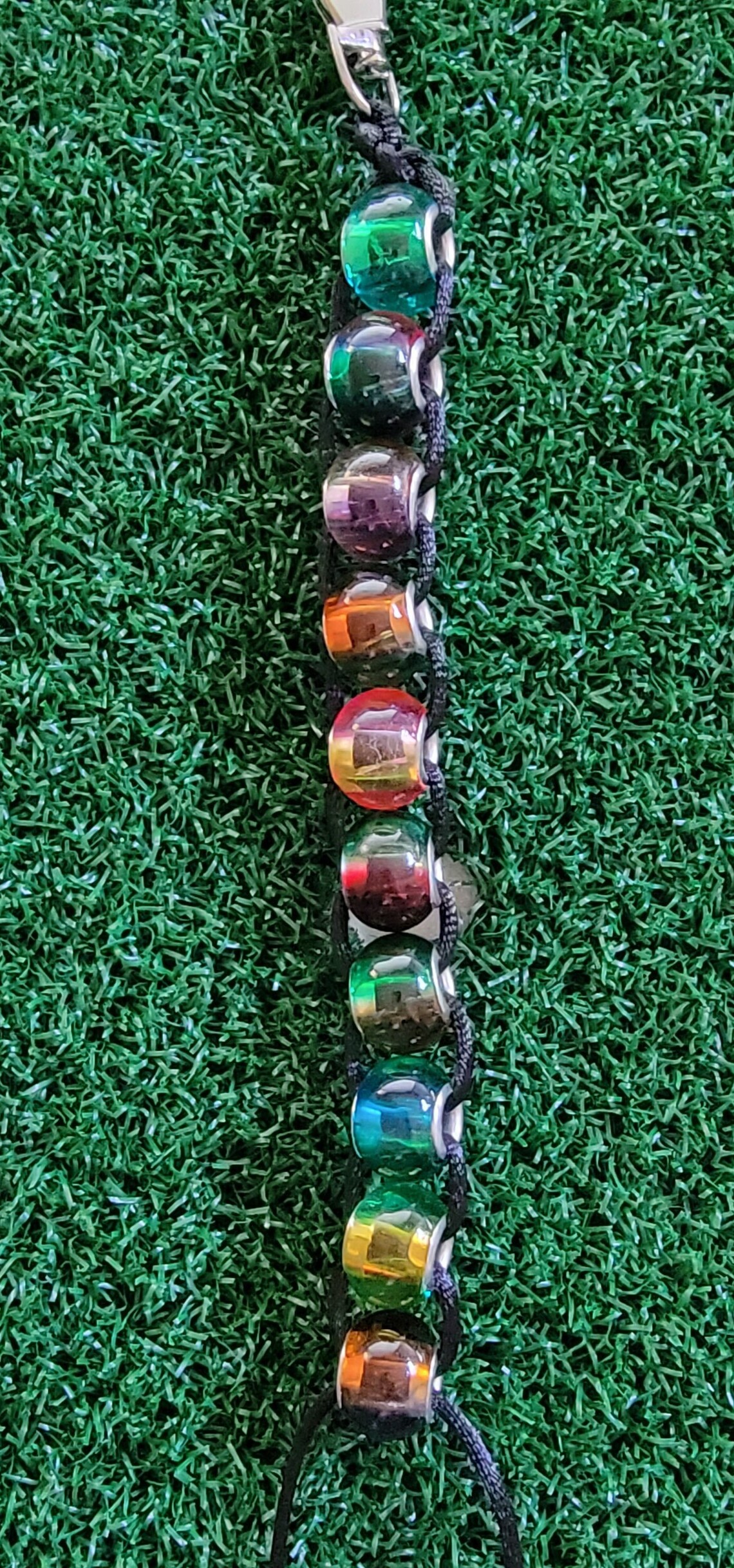 Beaded Golf Stroke Counter: Multi-color Glass Beads, Ladies Golf ...