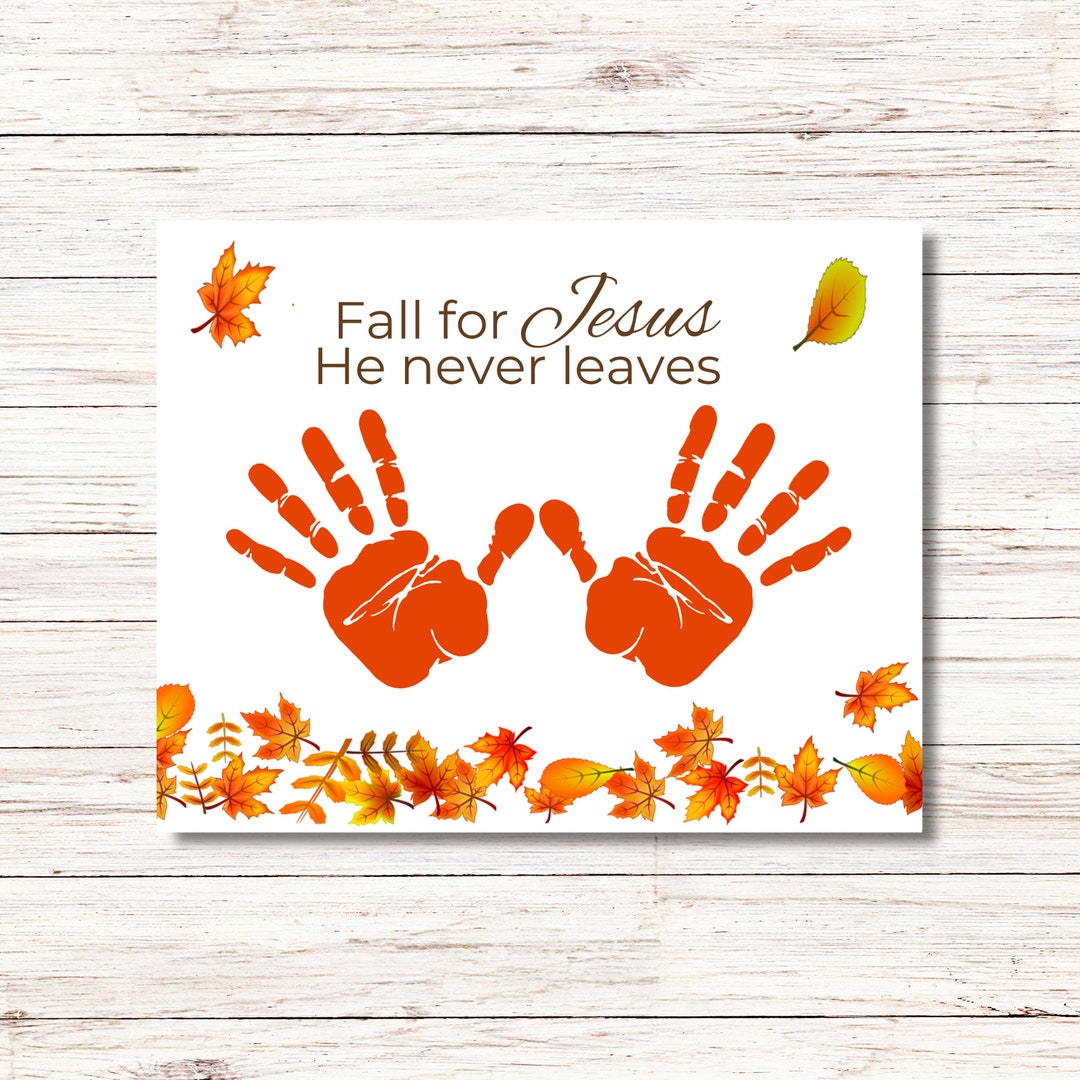 Fall for Jesus Handprint| Christian Activity | Fall Handprint Art Craft ...