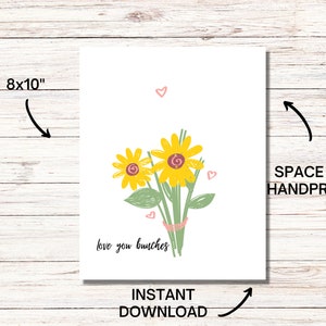 Flower 3 Handprint Art Keepsake| Handprint Gift for Mom or Nana ...