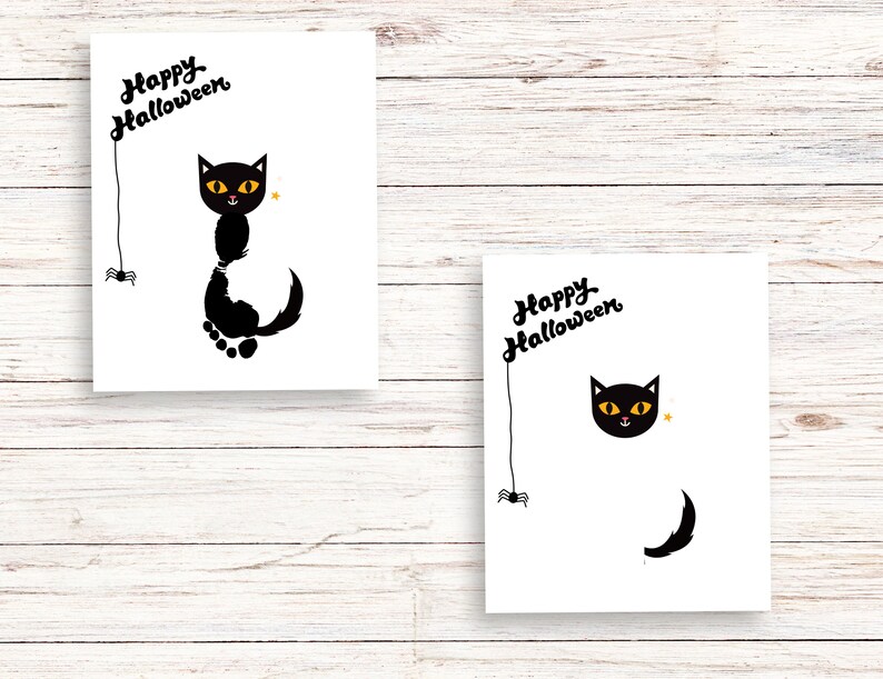 Happy Halloween Handprint Art Craft Keepsake halloween - Etsy