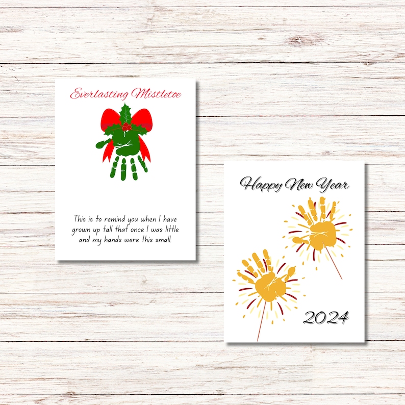 Toddler Handprint Art for Christmas Bundle| Kids Handprint Holiday ...